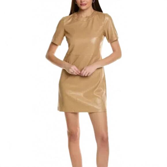 Flora Bea Nyc | Dresses | New Flora Bea Capri Faux Leather Mini Dress ...